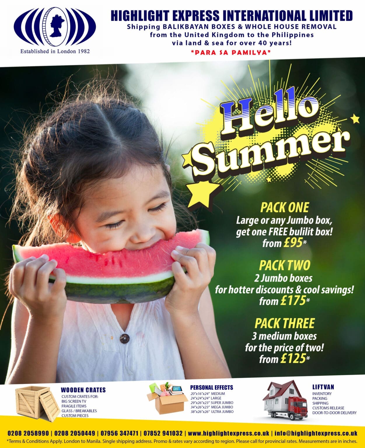 Special Offer - Highlight Express International